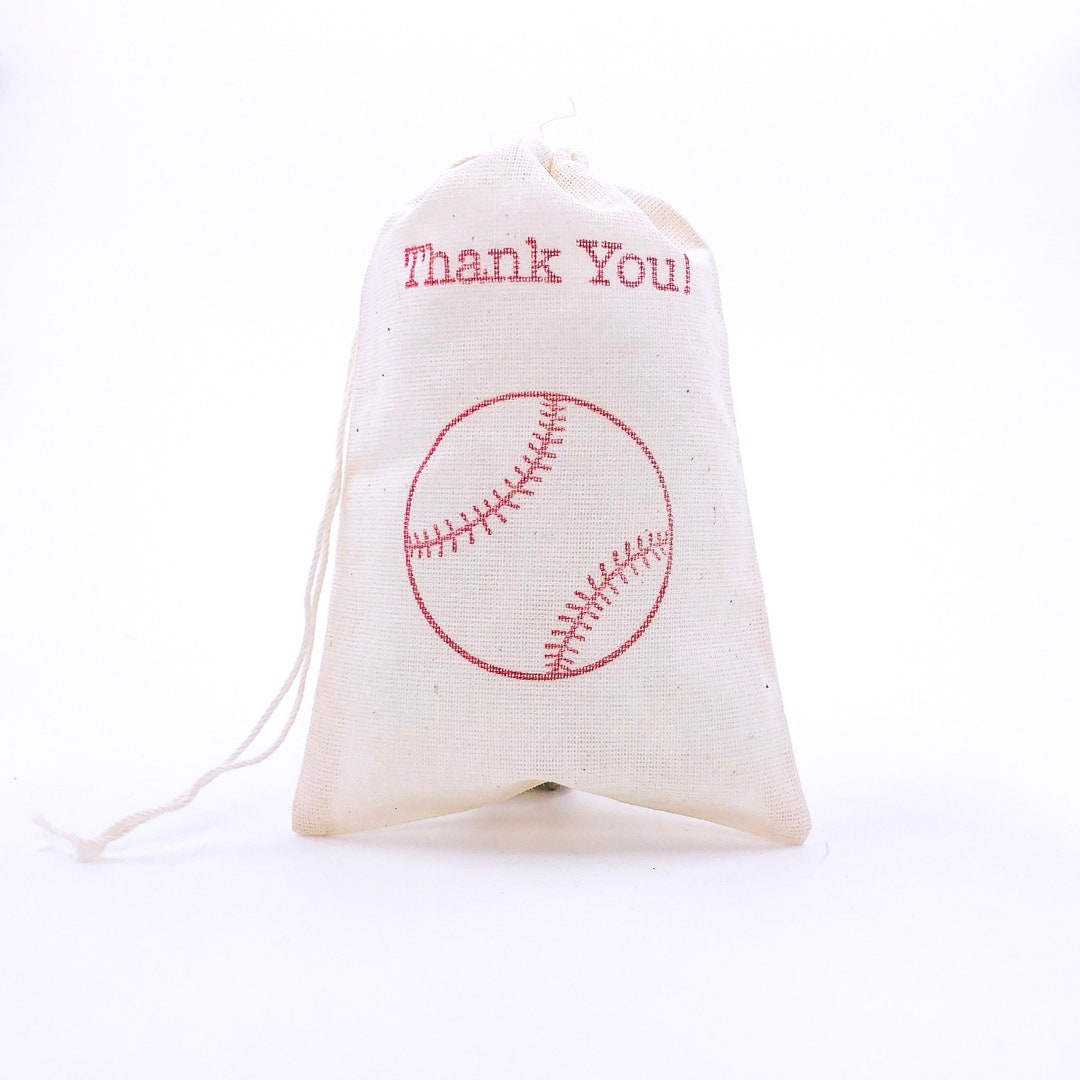 Thank You Baseball Favor Bags Birthday Sports Party Bag Baby Boy Shower ...