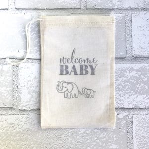 Elephant Favor Bags Welcome Baby Party Bags Shower Gift Bag Candy ...