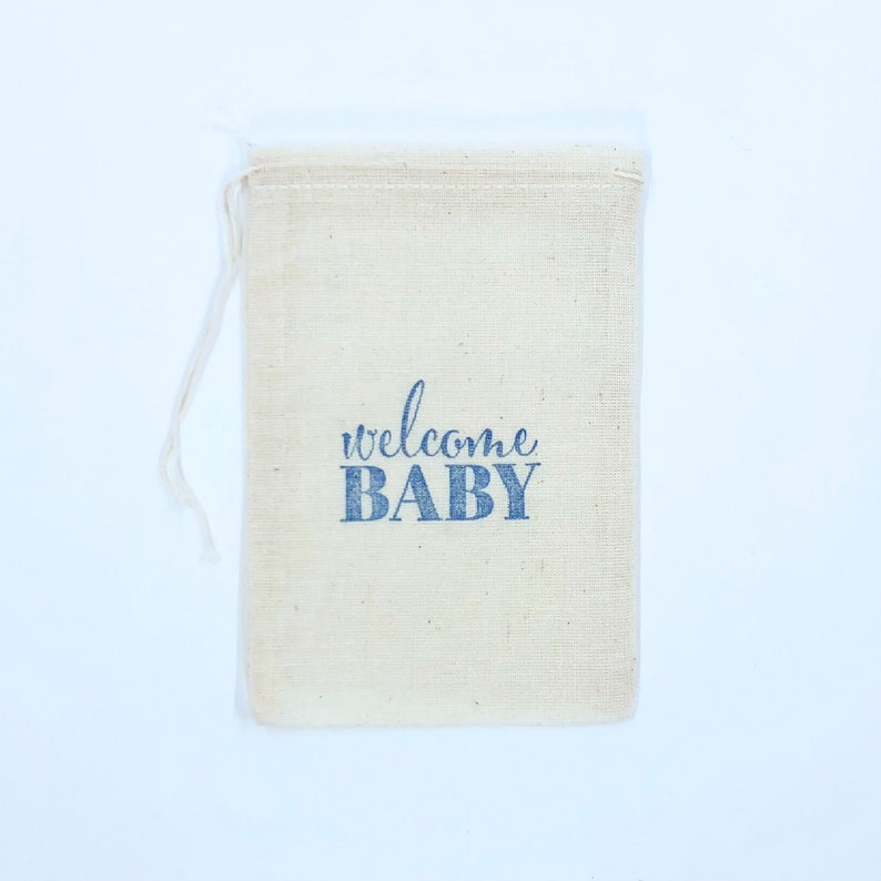 Welcome Baby Favor Bags Baby Shower Party Bag Candy Gift Bag Goodie Bag ...