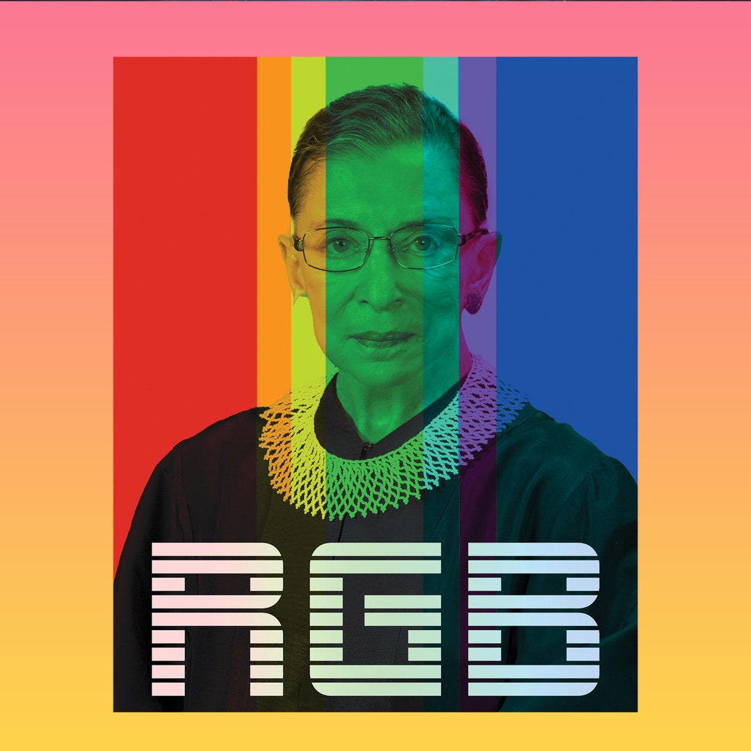 RBG in RGB Sticker - Etsy