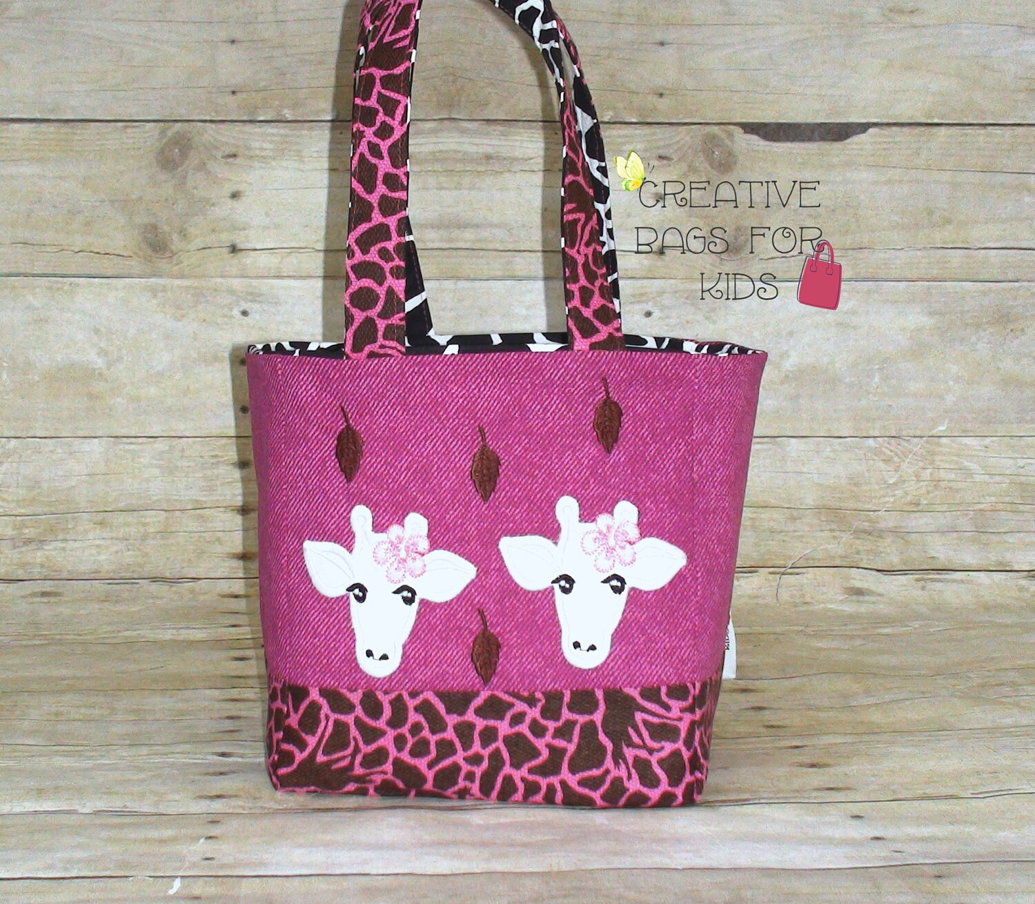 Giraffe tote bag/ Kids Tote Bag/ Children Tote Bag/ Animal | Etsy