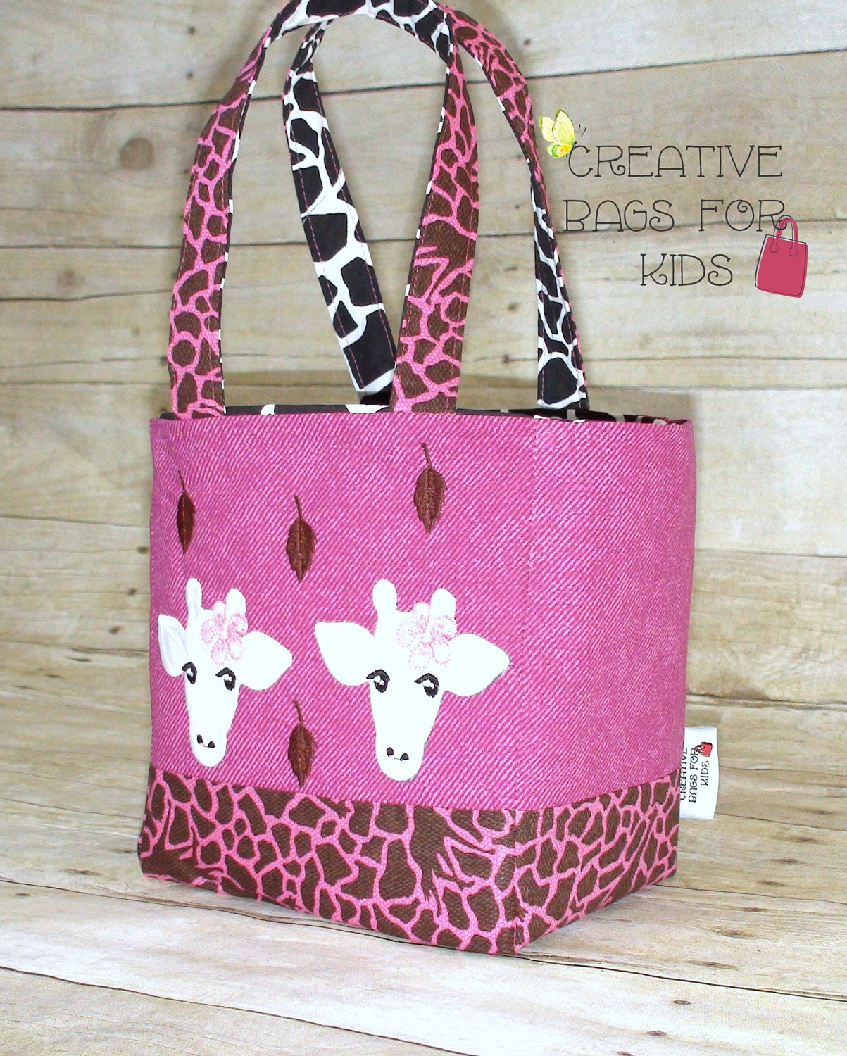 Giraffe tote bag/ Kids Tote Bag/ Children Tote Bag/ Animal | Etsy