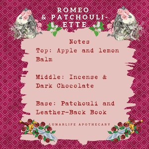 Romeo & Patchouli-ette * Indie Perfume * Oil * Apple * Sweet Patchouli ...