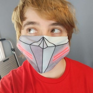 Generation Loss Ranboo Inspired Face Mask Genloss - Etsy