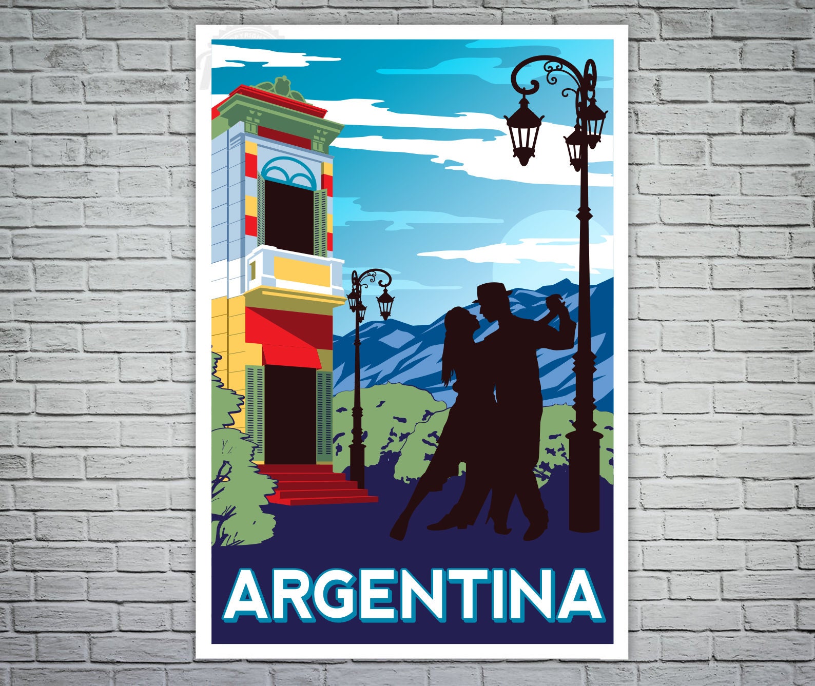 Argentina Vintage travel poster | Etsy