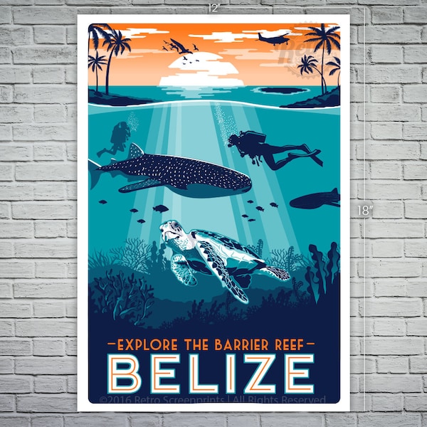 Belize Poster - Etsy