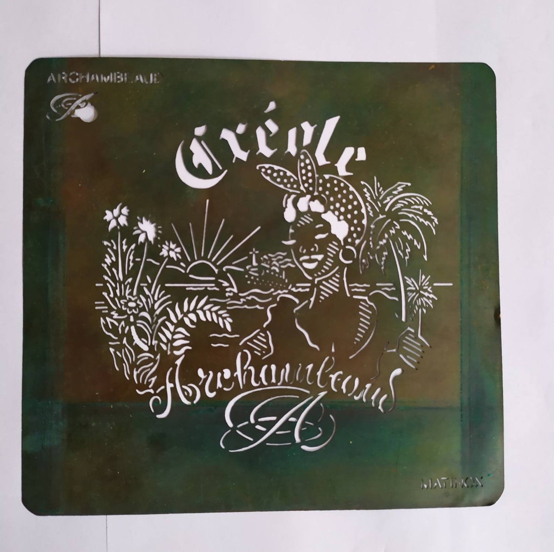 Rare Large French Vintage Copper Icing Stencil Grand Creole Cake ...