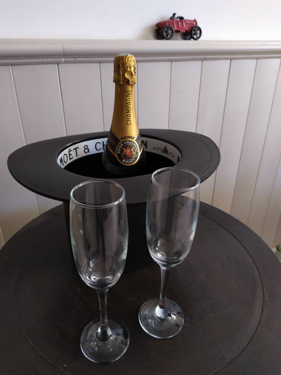 Vintage Top Hat Ice Bucket, Advertising for Moët Chandon Champagne ...