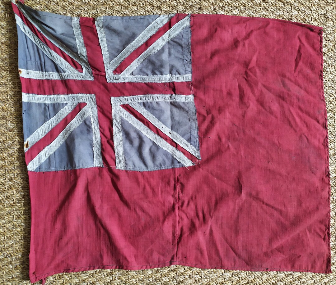 Rare Antique British Merchant Navy Flag, Red Duster Flag, WW2 Flag - Etsy