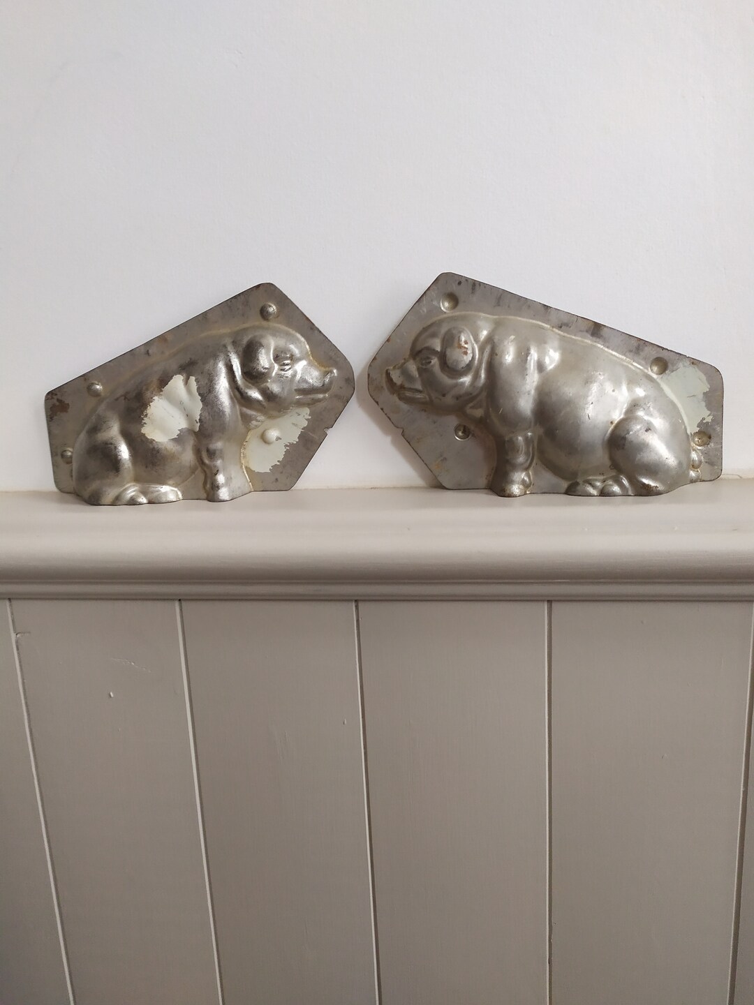 Vintage French Seated Pig Chocolate Mould, Matfer France Vintage ...