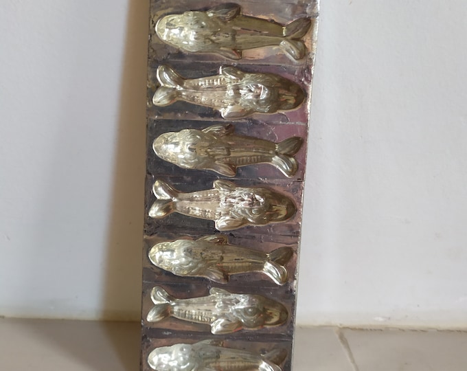 Vintage French Fish Chocolates Mould, Matfer France Vintage Chocolates ...