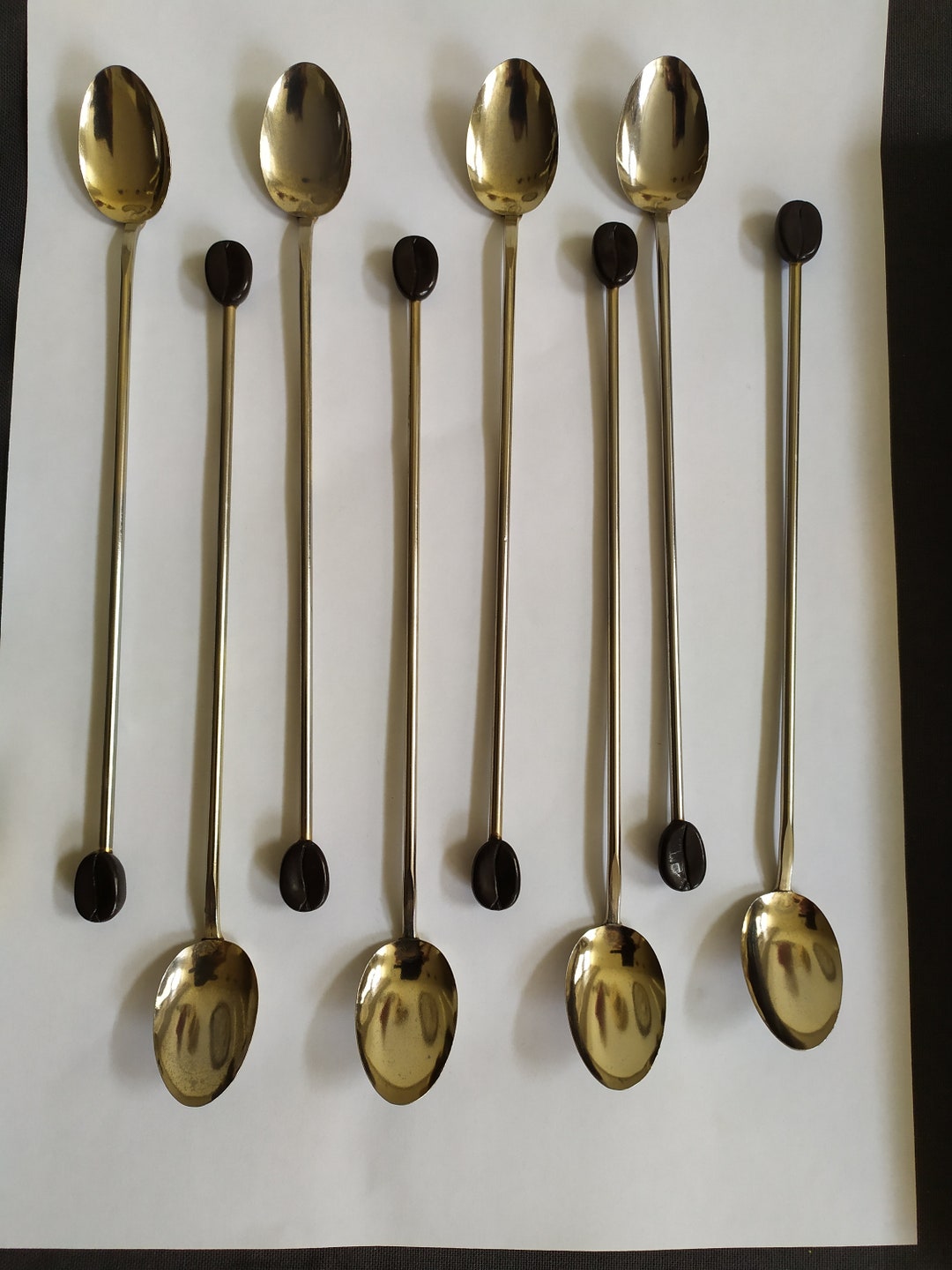 Elegant & Chic Set of 6 Vintage French Silver Plated Long Handled ...