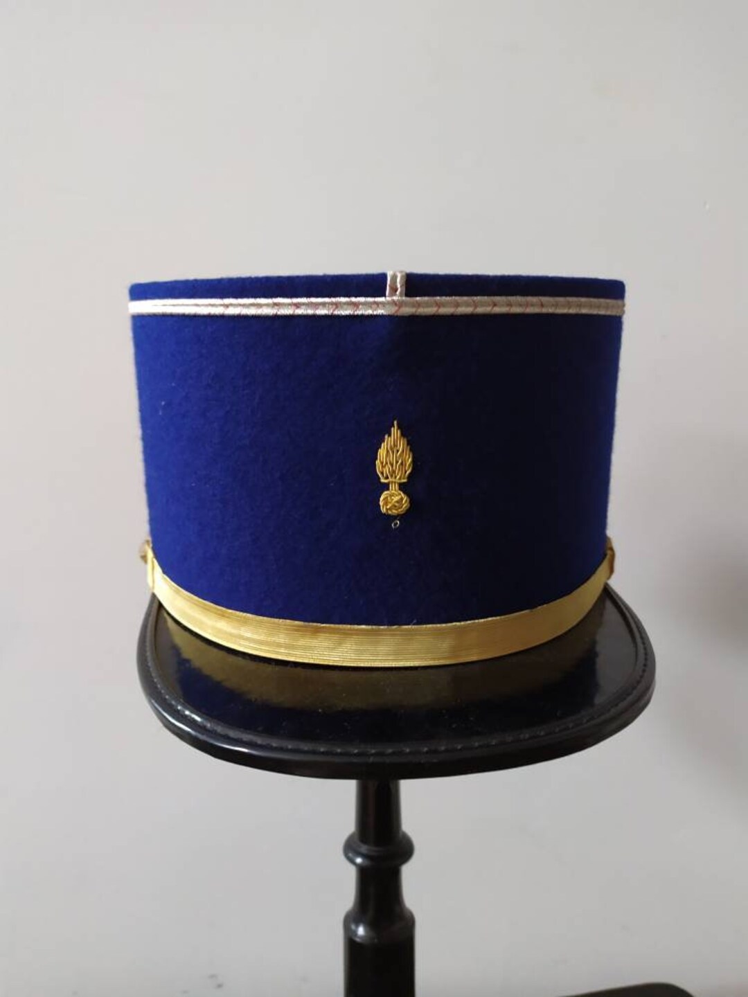 Vintage French Military Kepi Navy Blue Felt Hat With Gold - Etsy