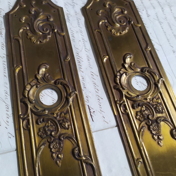 Antique Finger Door Plates - Etsy