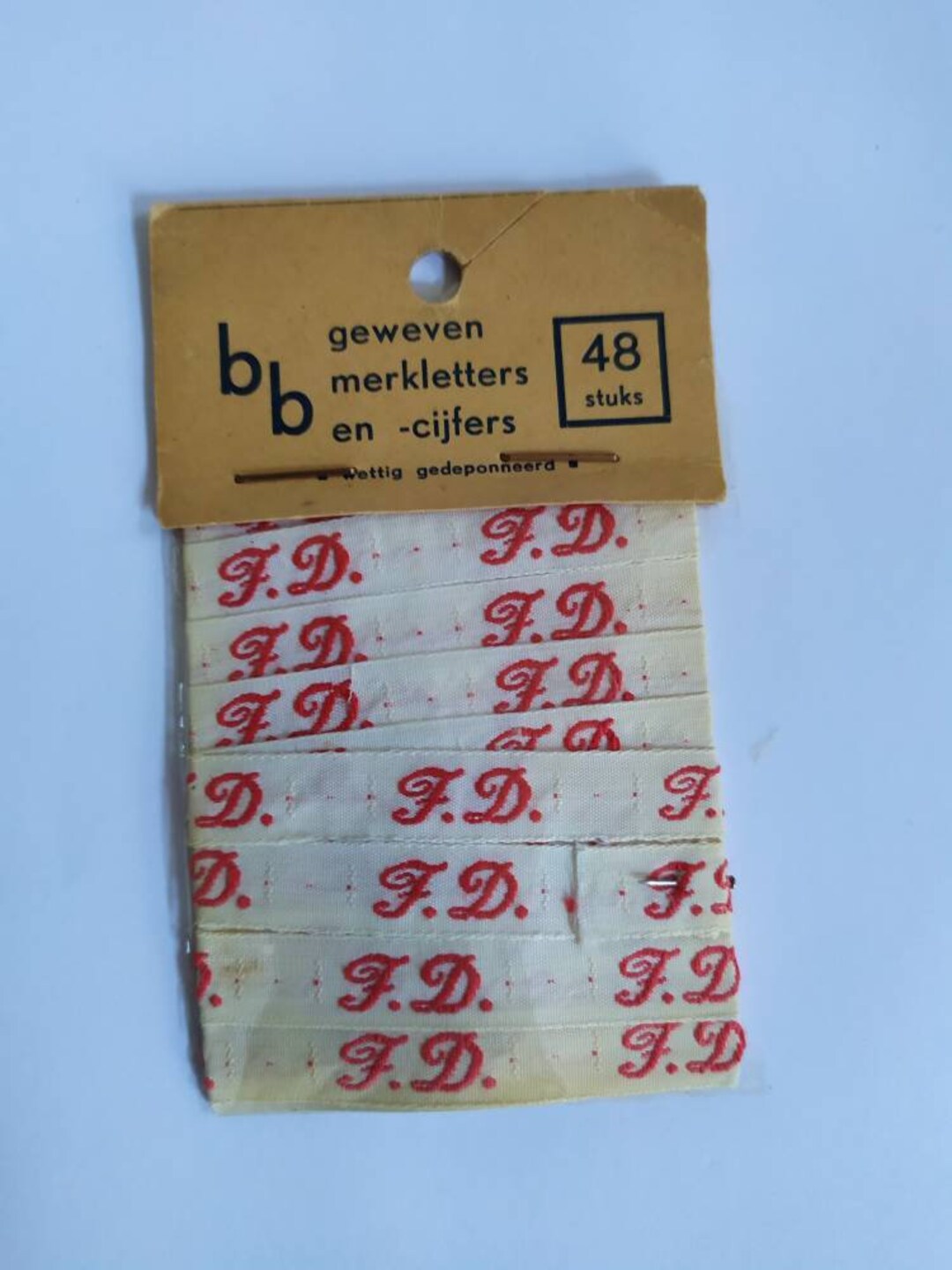 Dutch Laundry Linen Ribbon Monograms Markers Vintage Dutch Laundry ...