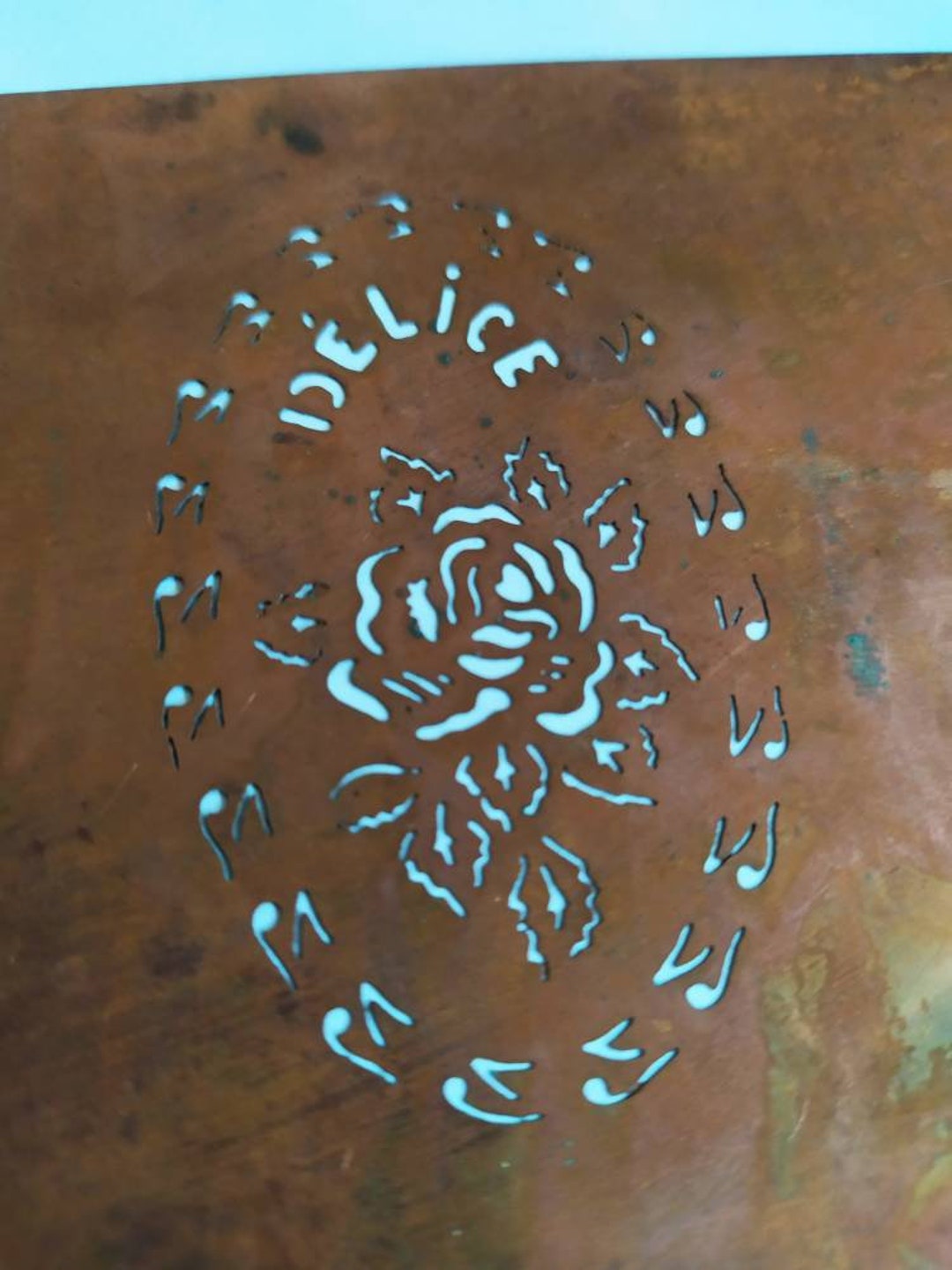 Rare French Vintage Copper Icing Stencil With the Word - Etsy