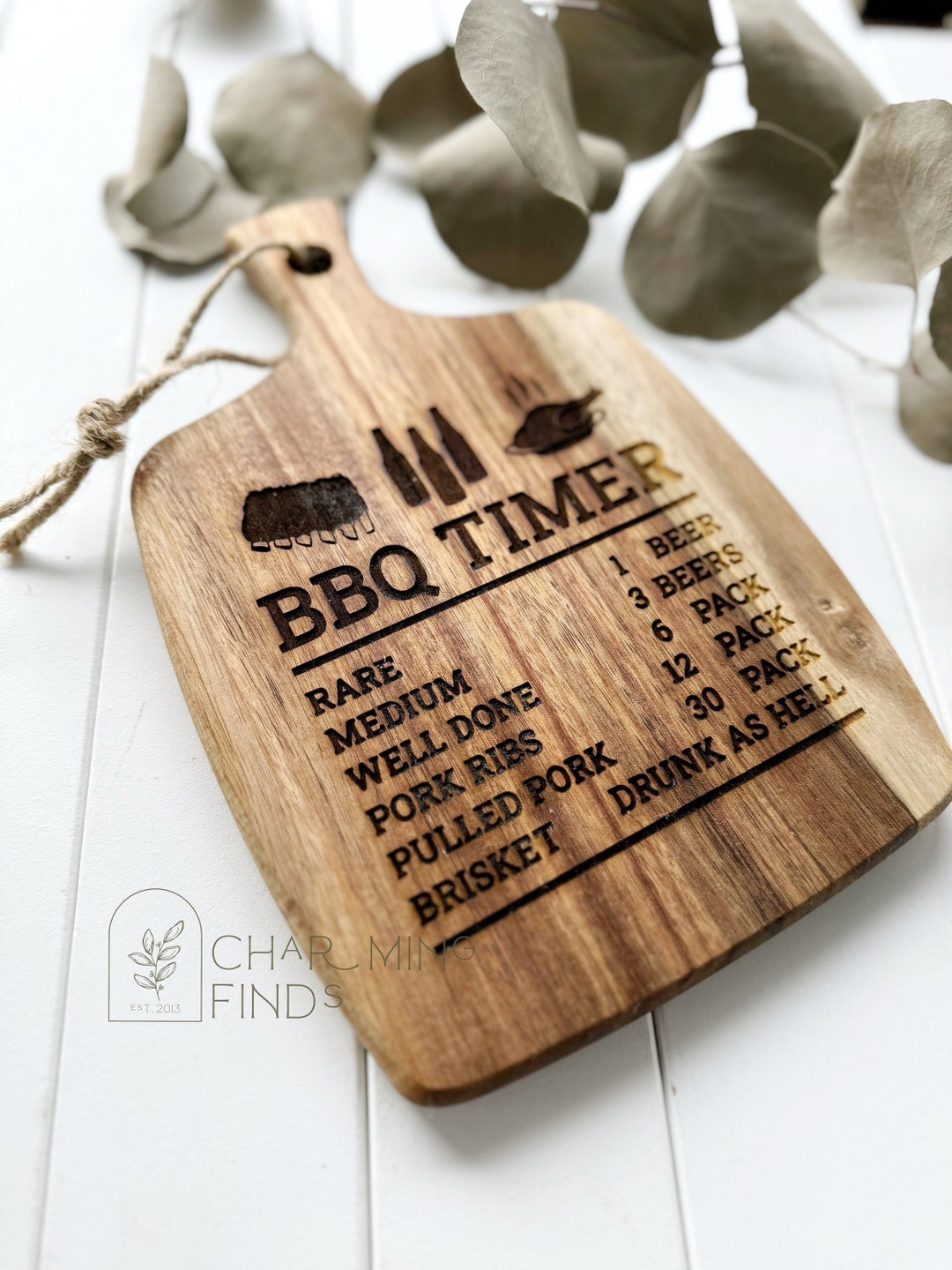 BBQ Timer Cutting Board | Hostess Tray | Party Tray | Hostess Gift ...