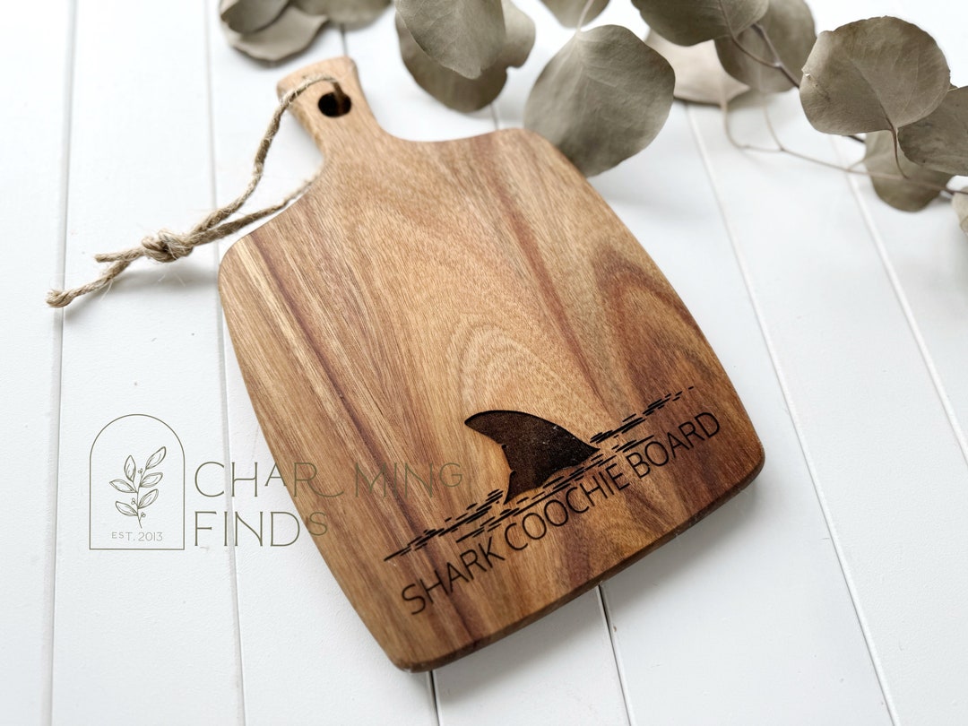 Shark Coochie Board Hostess Tray Party Tray Hostess Gift Kitchen Decor ...