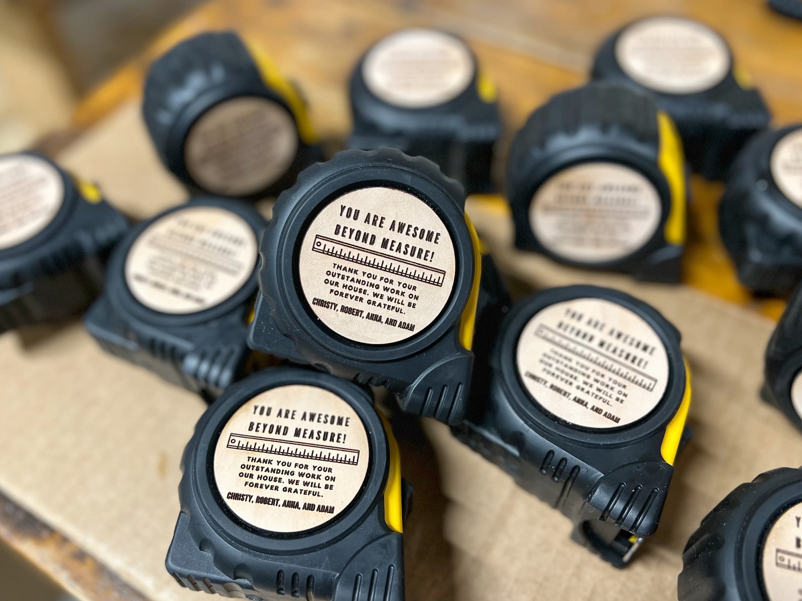 Custom Message Tape Measure Business Gift Contractor Gift Custom ...