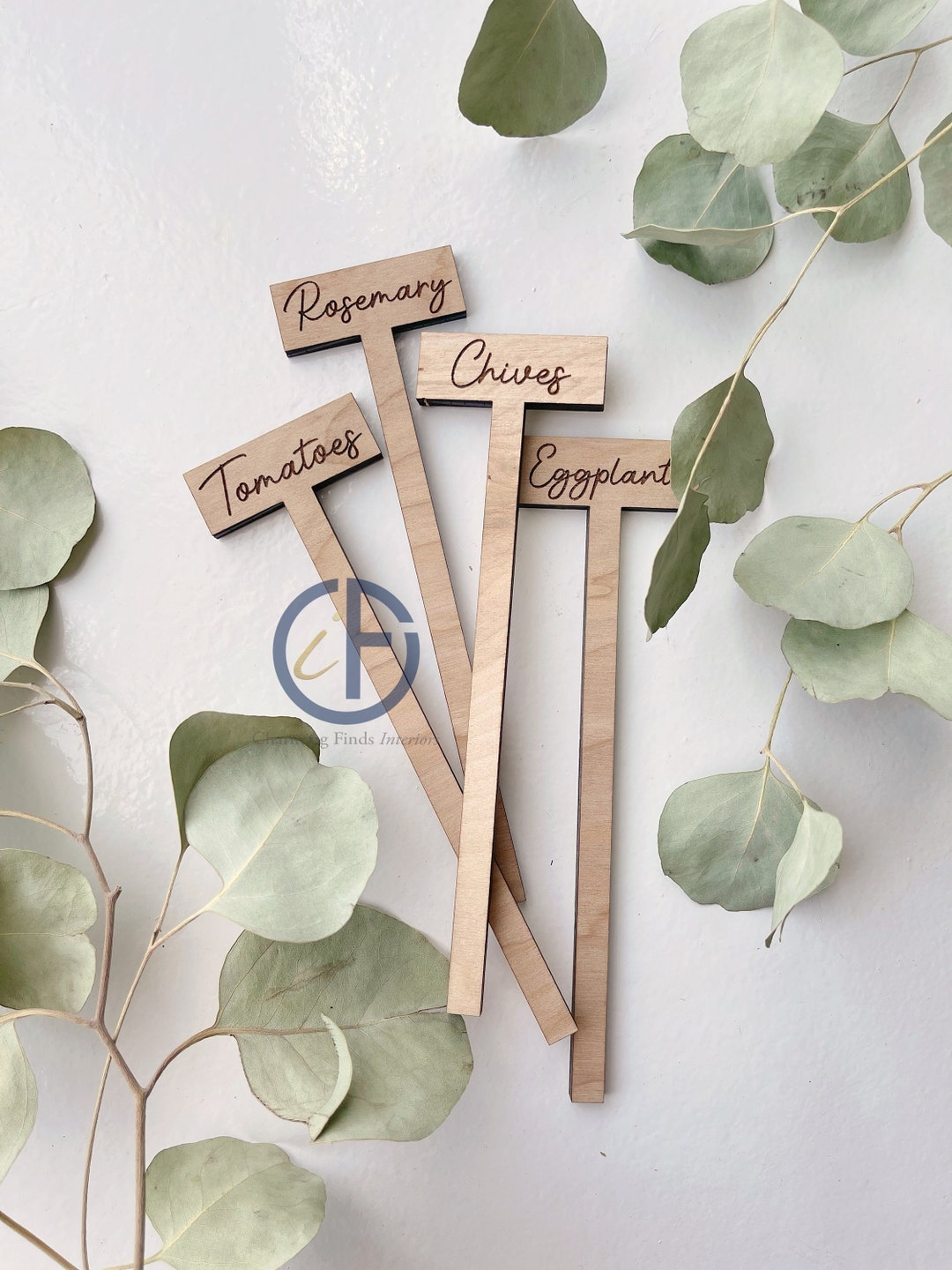 Set of Plant Markers | Potted Plant Sign | Herb Marker | Plant Stake ...