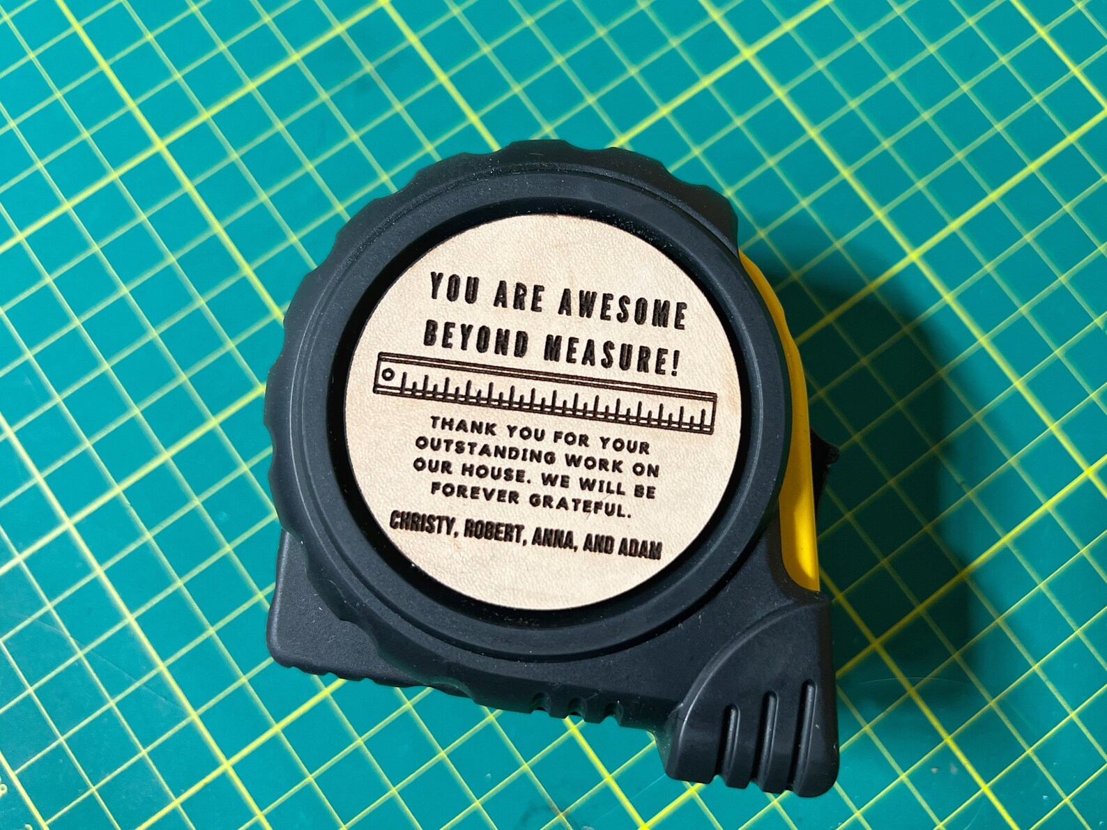 Custom Message Tape Measure Business Gift Contractor Gift Custom ...