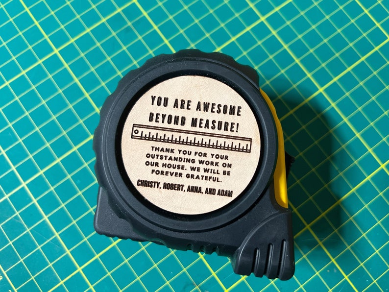 Custom Message Tape Measure Business Gift Contractor Gift - Etsy