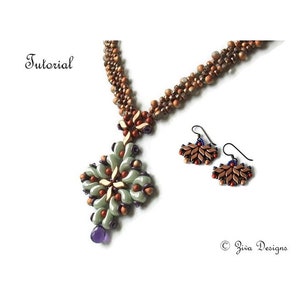 Stormduo & Zoliduo Beadweaving Necklace-earrings Tutorial, Pattern With ...