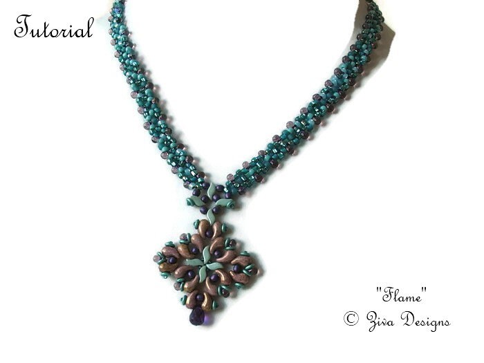 Stormduo & Zoliduo Beadweaving Necklace-earrings Tutorial, Pattern With ...