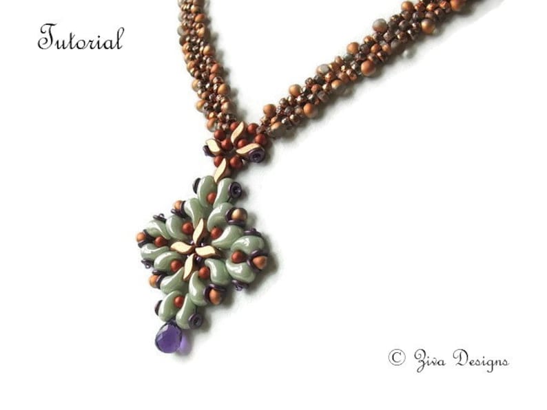 Stormduo & Zoliduo Beadweaving Necklace-earrings Tutorial, Pattern With ...