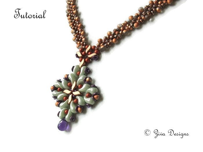 Stormduo & Zoliduo Beadweaving Necklace-earrings Tutorial, Pattern With ...