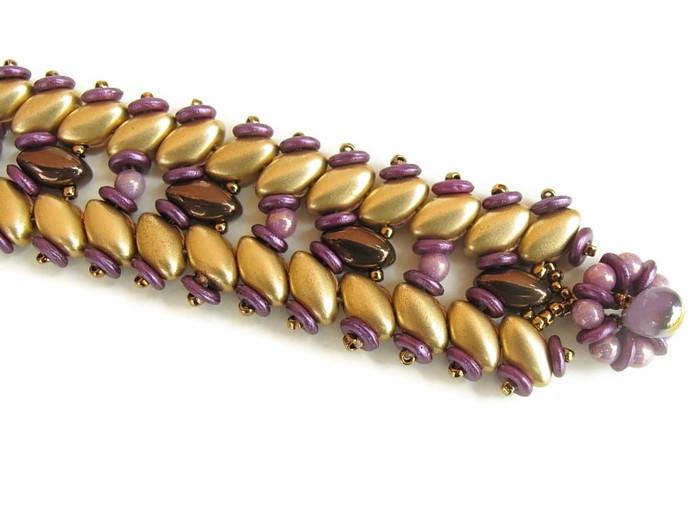 Beadweaving Tutorial With Irisduo, Seedbeads and O Beads, Pattern for ...