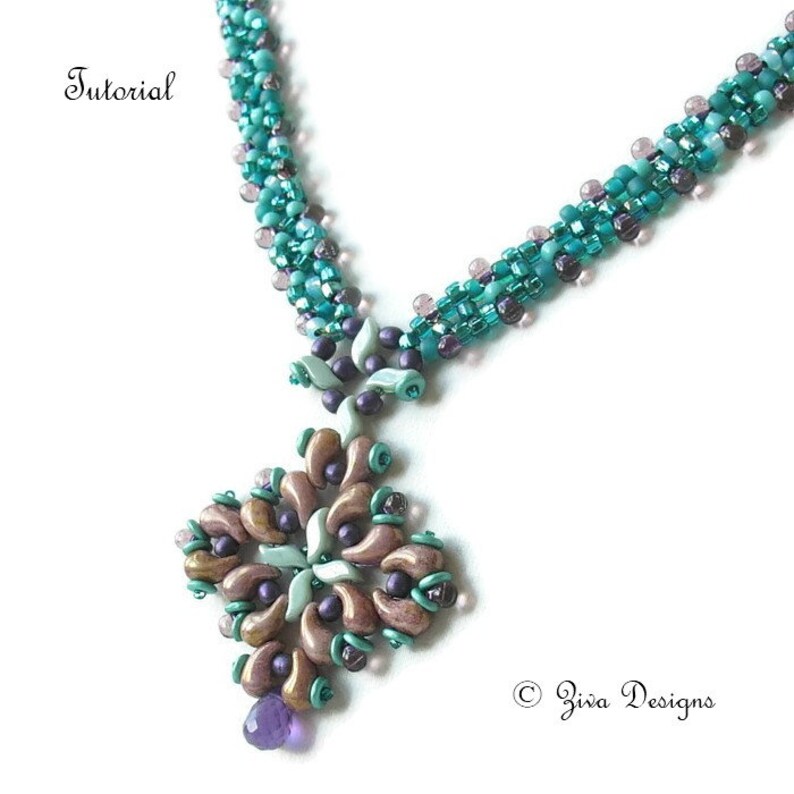 Stormduo & Zoliduo Beadweaving Necklace-earrings Tutorial, Pattern With ...