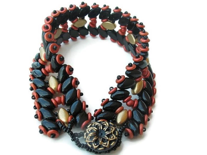 Beadweaving Tutorial With Irisduo, Seedbeads and O Beads, Pattern for ...