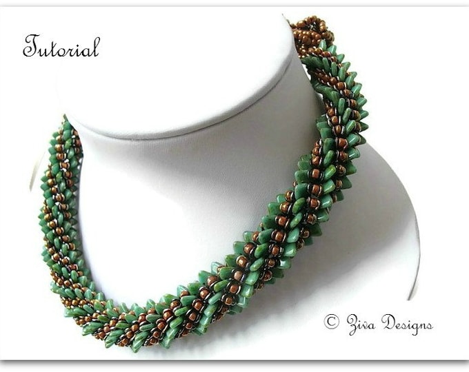 Crescent Beaded Beads Beadweaving Necklace Instructions, Seedbeads ...