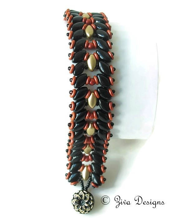 Beadweaving Tutorial With Irisduo, Seedbeads and O Beads, Pattern for ...