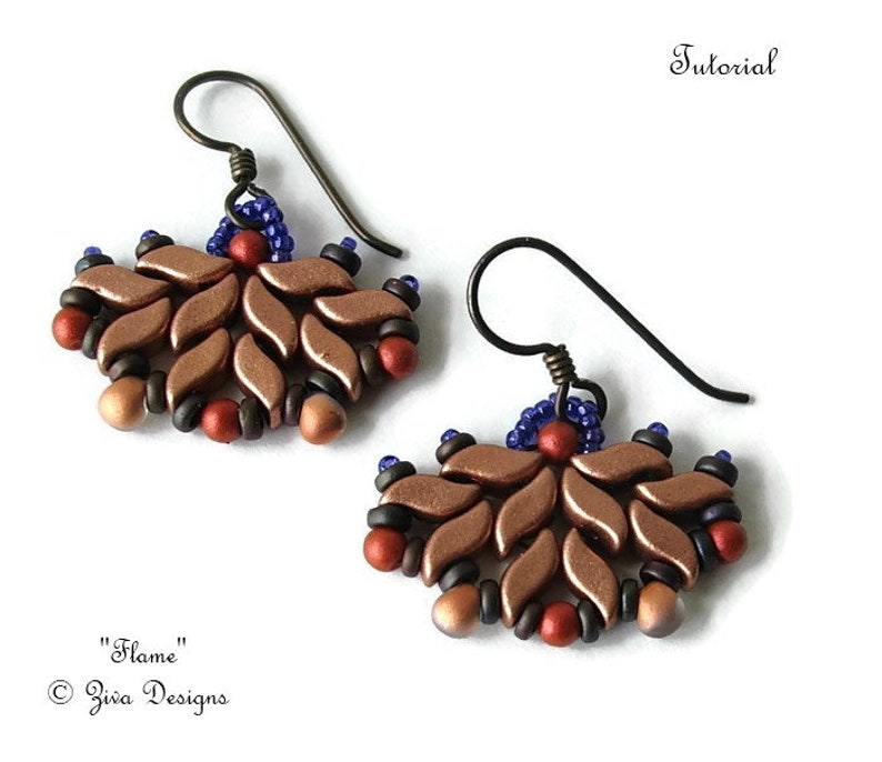 Stormduo & Zoliduo Beadweaving Necklace-earrings Tutorial, Pattern With ...