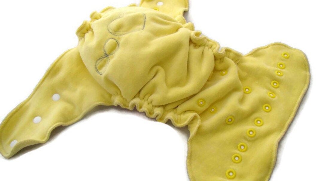 One Size Yellow Cloth Diaper, Reusable Eco Friendly Diaper - Etsy New ...