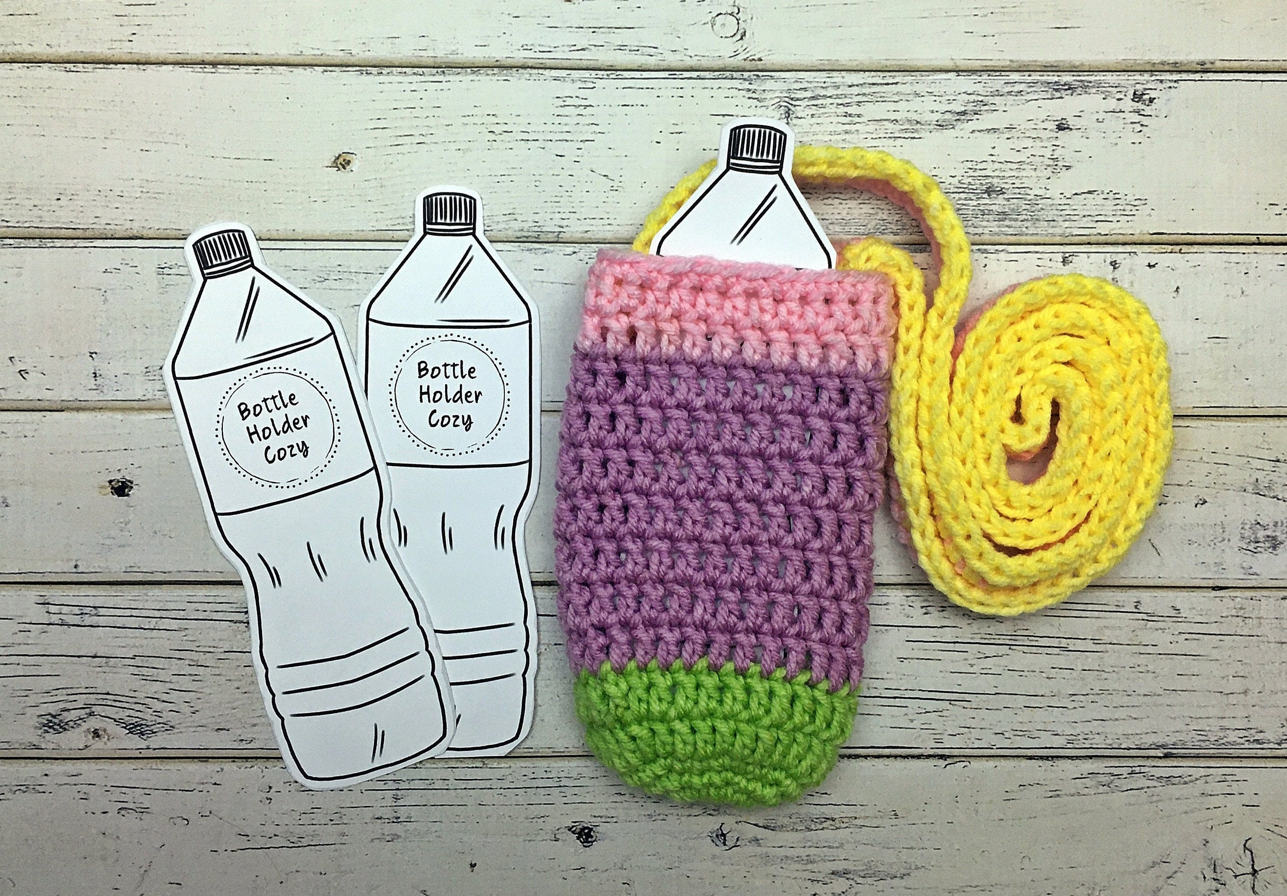 Printable Bottle Holder Cozy Display Template in 2 Sizes | Etsy