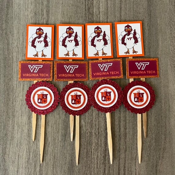 Virginia Tech Cupcake Toppers by Maegs Bakes Cakes | Catch My Party