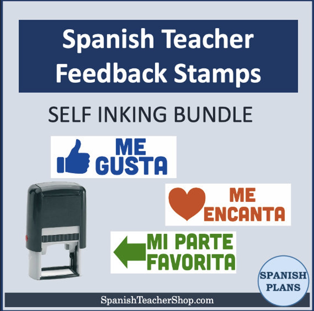 Spanish Teacher Feedback Stamps: Set of 3 - Etsy