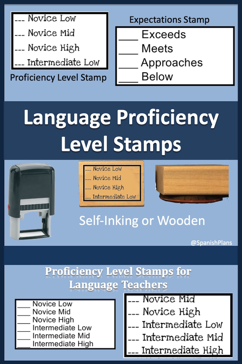 Language Proficiency Stamp - Etsy