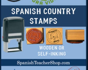 Spanish Speaking Country Passport Stamp - Etsy