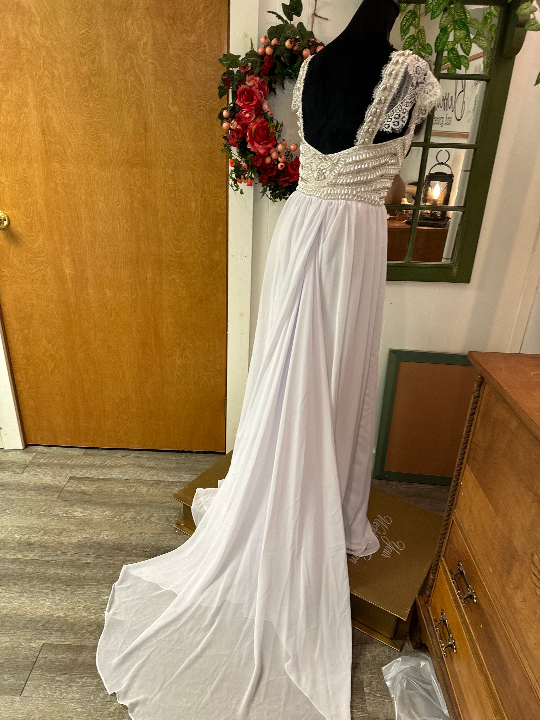 Abby is a New Gown Without Tags. Bohemian Influence Wedding Dress - Etsy