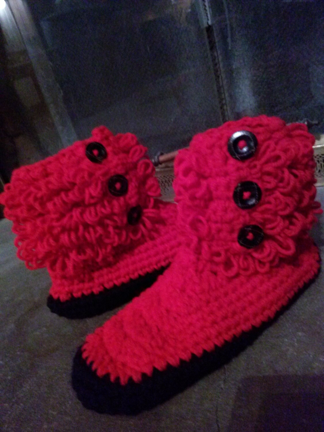 Crochet Adult Loopy Boots/booties - Etsy