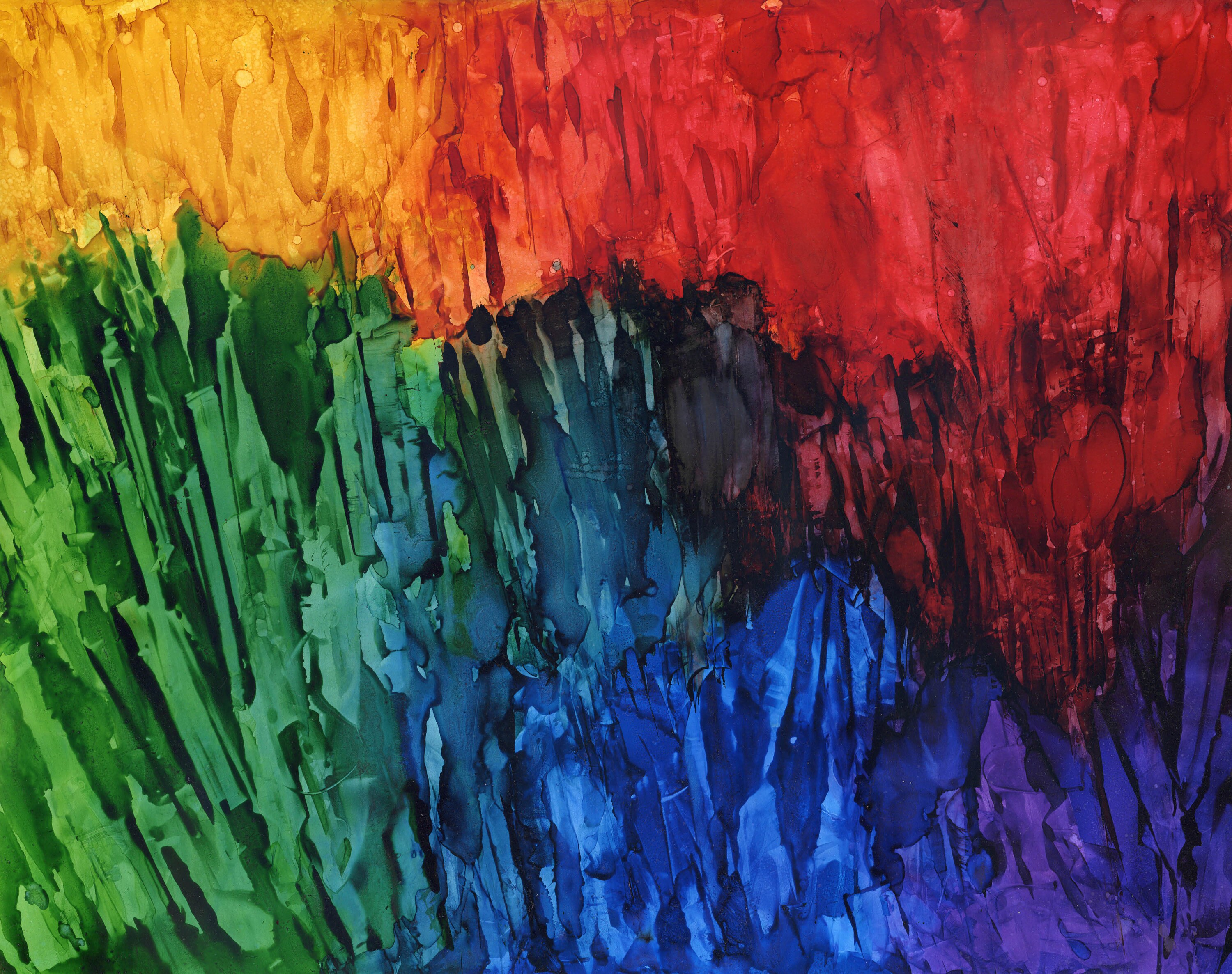 On the Rocks Alcohol Ink Print - Etsy