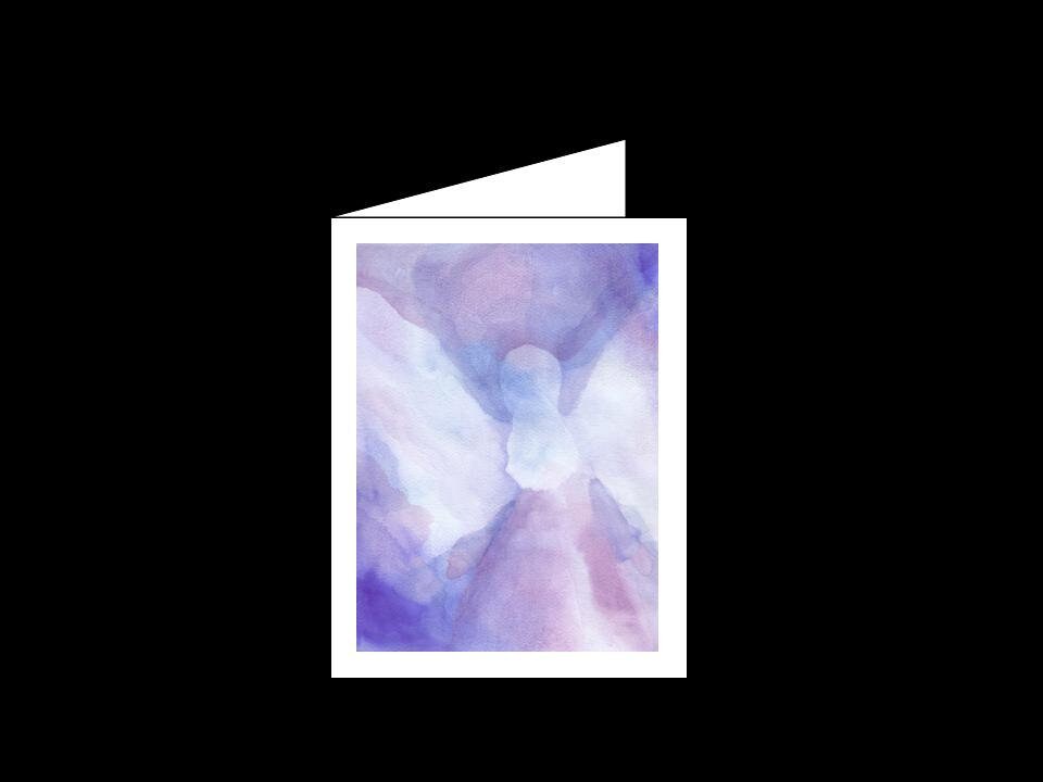 Veiled Angel - Watercolor Veil Painting - Greeting Card - Etsy