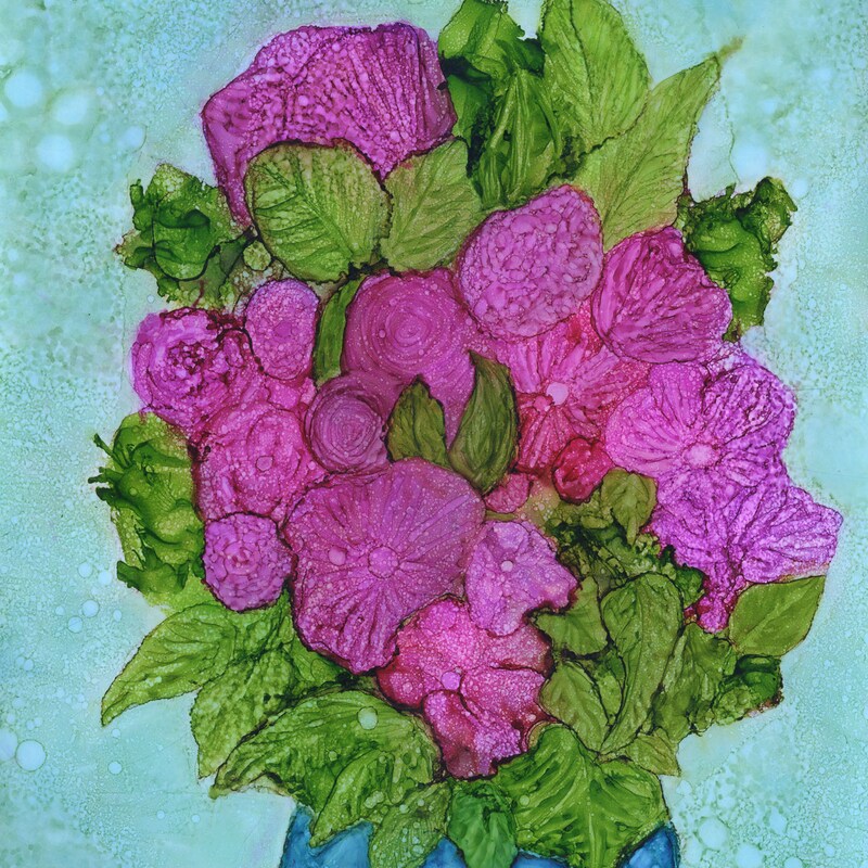 Alcohol Ink Vase - Etsy