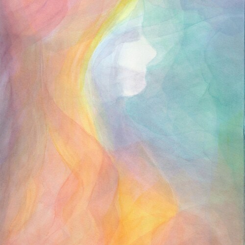Mother Earth Veil Watercolor Painting Print - Etsy