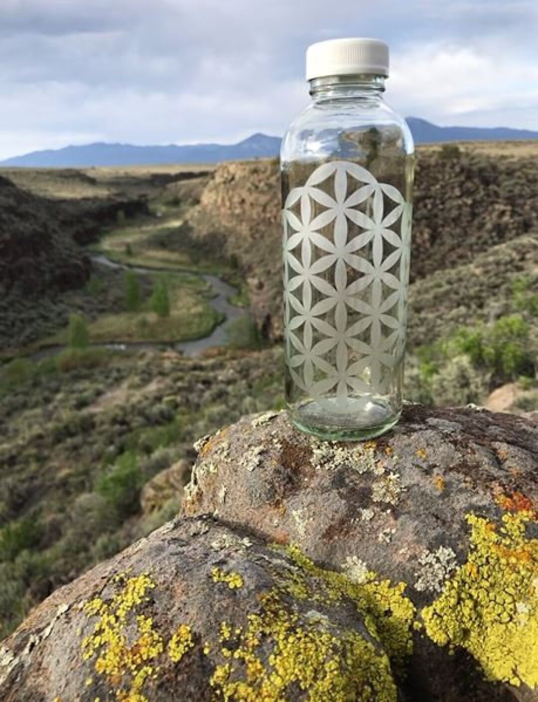 Structured Water Flower of Life, Sacred Geometry Hand Etched Glass ...