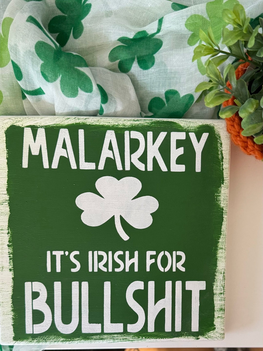 Malarkey Wood Sign - Etsy